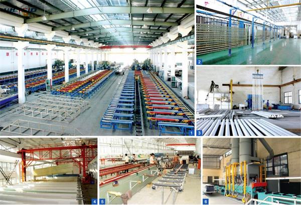 AA6061 T6 Aluminium Extruded Profile Powder Coated For Doors